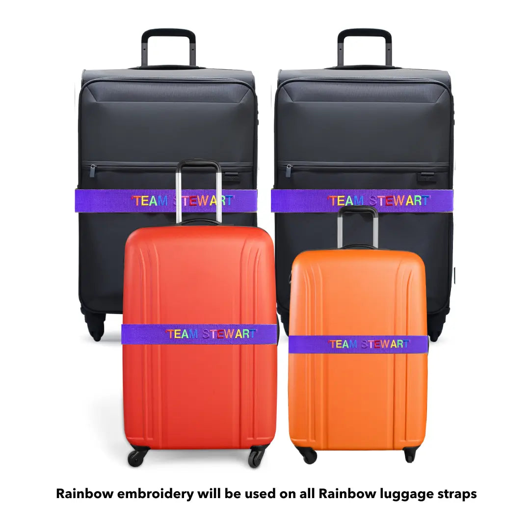 Rainbow Family Luggage Strap Bundle | Luggage Straps
